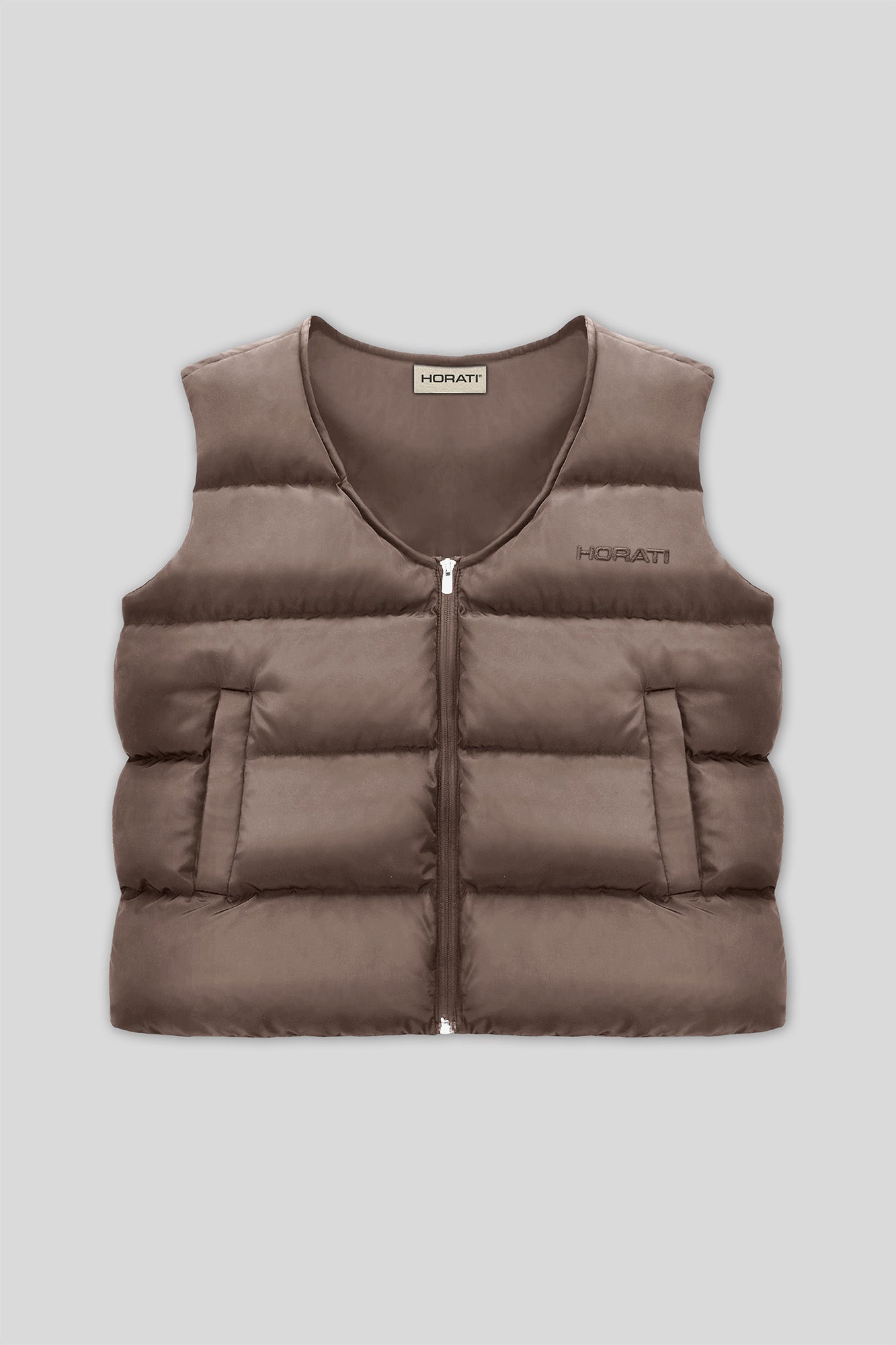 HORATI Streetwear | Puffer Vest — Rust Brown| €100